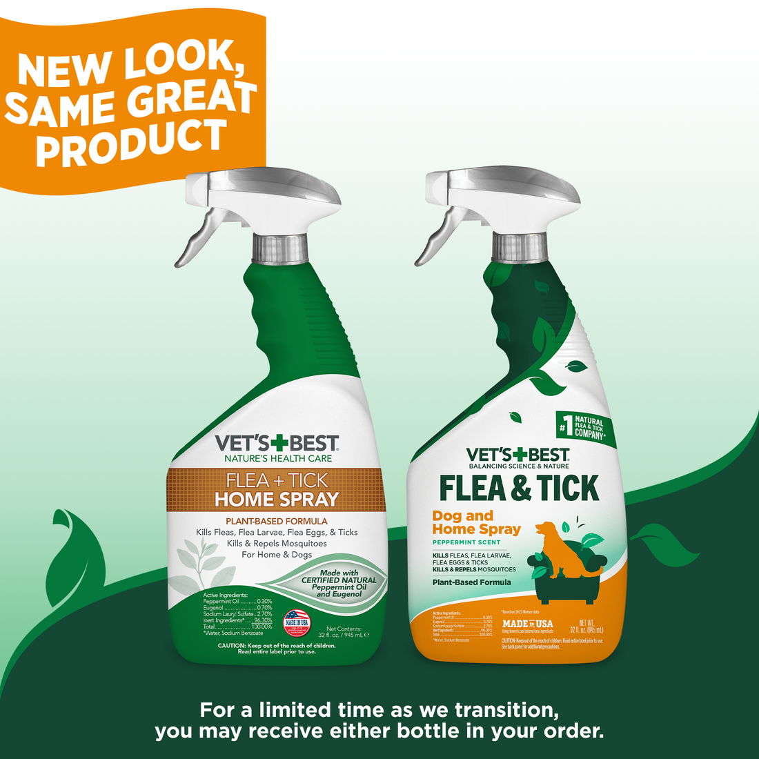 Dog Flea & Tick Home Spray - Peppermint Scented | Vet's Best